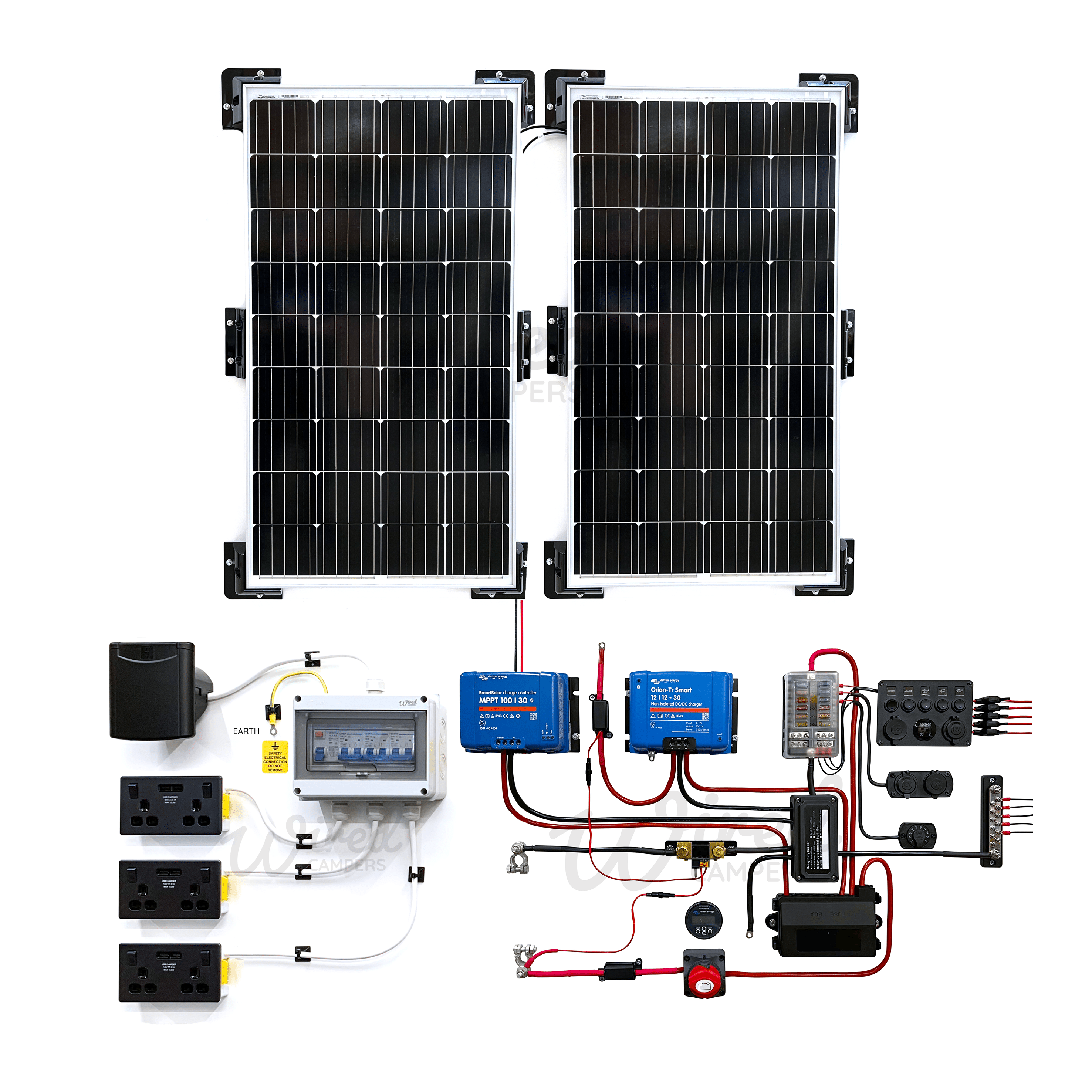 Victron Energy 30A DC/DC & 30A MPPT 12V & 240V & Solar Kit