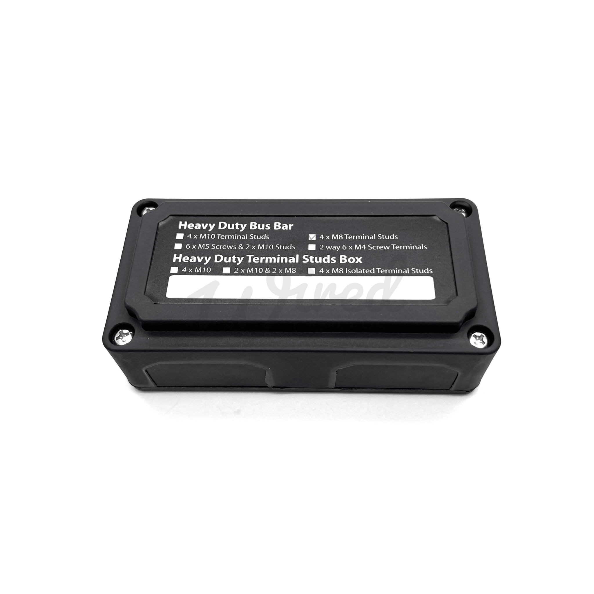 12V 300A AMP Heavy Duty DC Negative Bus Bar - 4 X M8