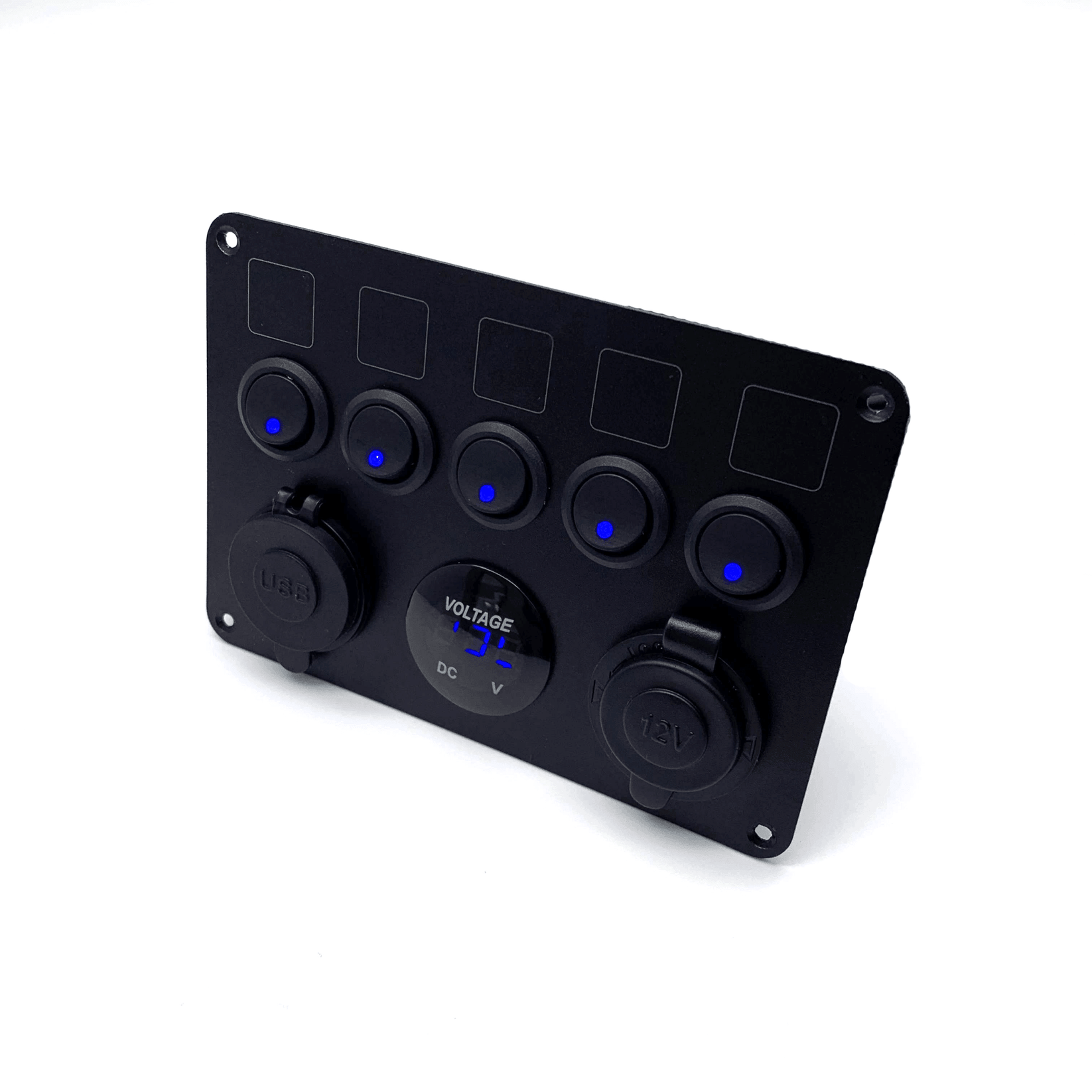 12V Camper Van 5 Way Switched USB/12V Port Control Panel
