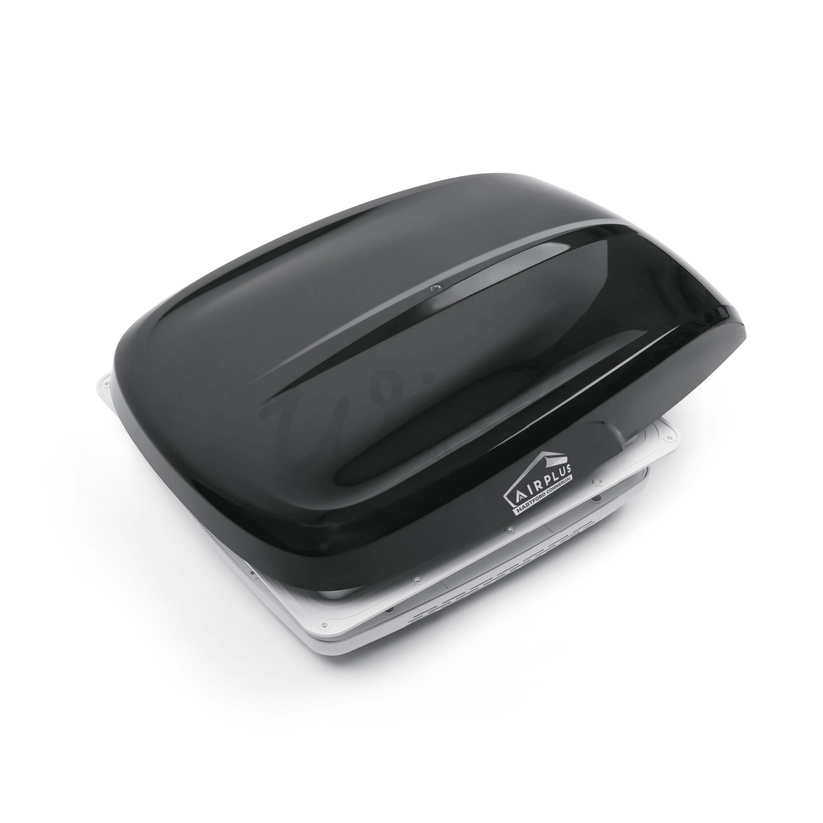 Airplus Deluxe Automatic Roof Fan - Blind & Lighting - Black