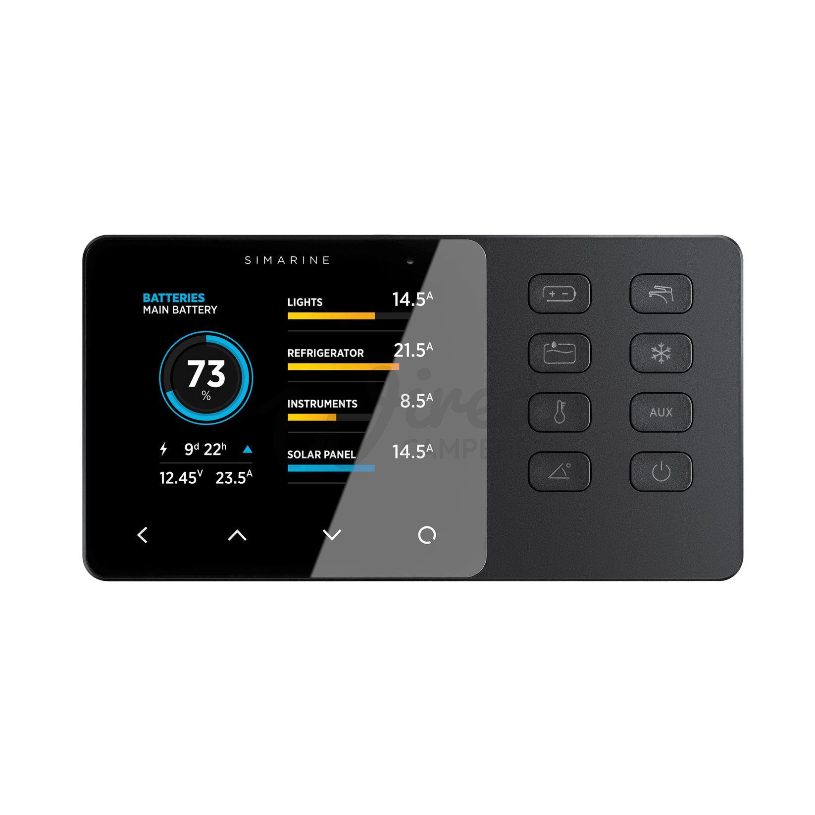Simarine VIA Camper Van Control Panel & Monitor With 12V PDU
