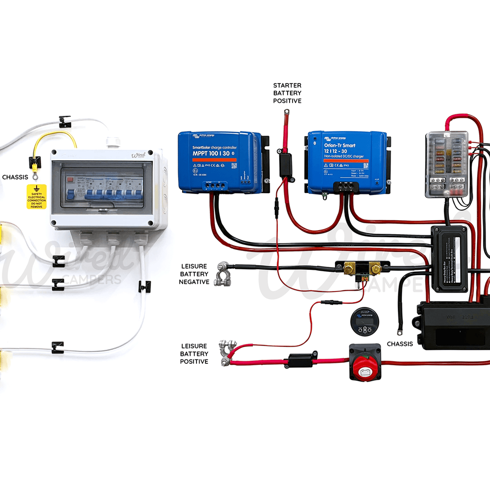 Victron Energy Orion 30A DC/DC & MPPT 12V & 240V Mains Hook Up Van Kit