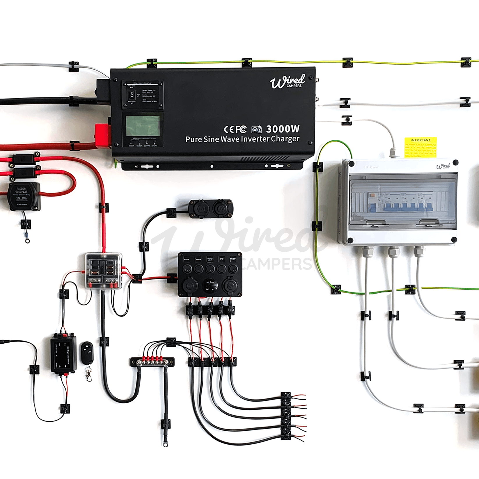 Wired Campers 3000W Off-Grid Camper Van Electrical Kit