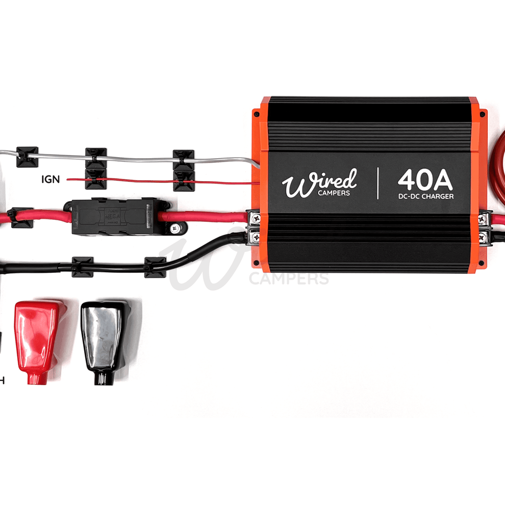 Wired Campers 1M/3M/5M 40A DC-DC B2B Battery Charging Kit